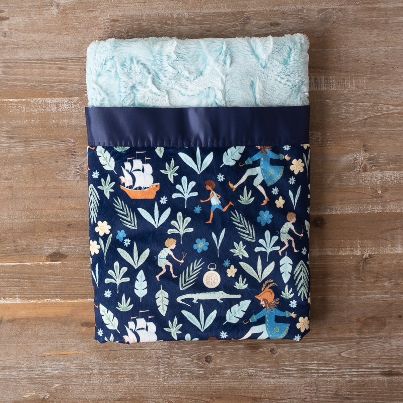 Peter Pan Awfully Big Adventure Minky Blanket – Chickadee Baby Company