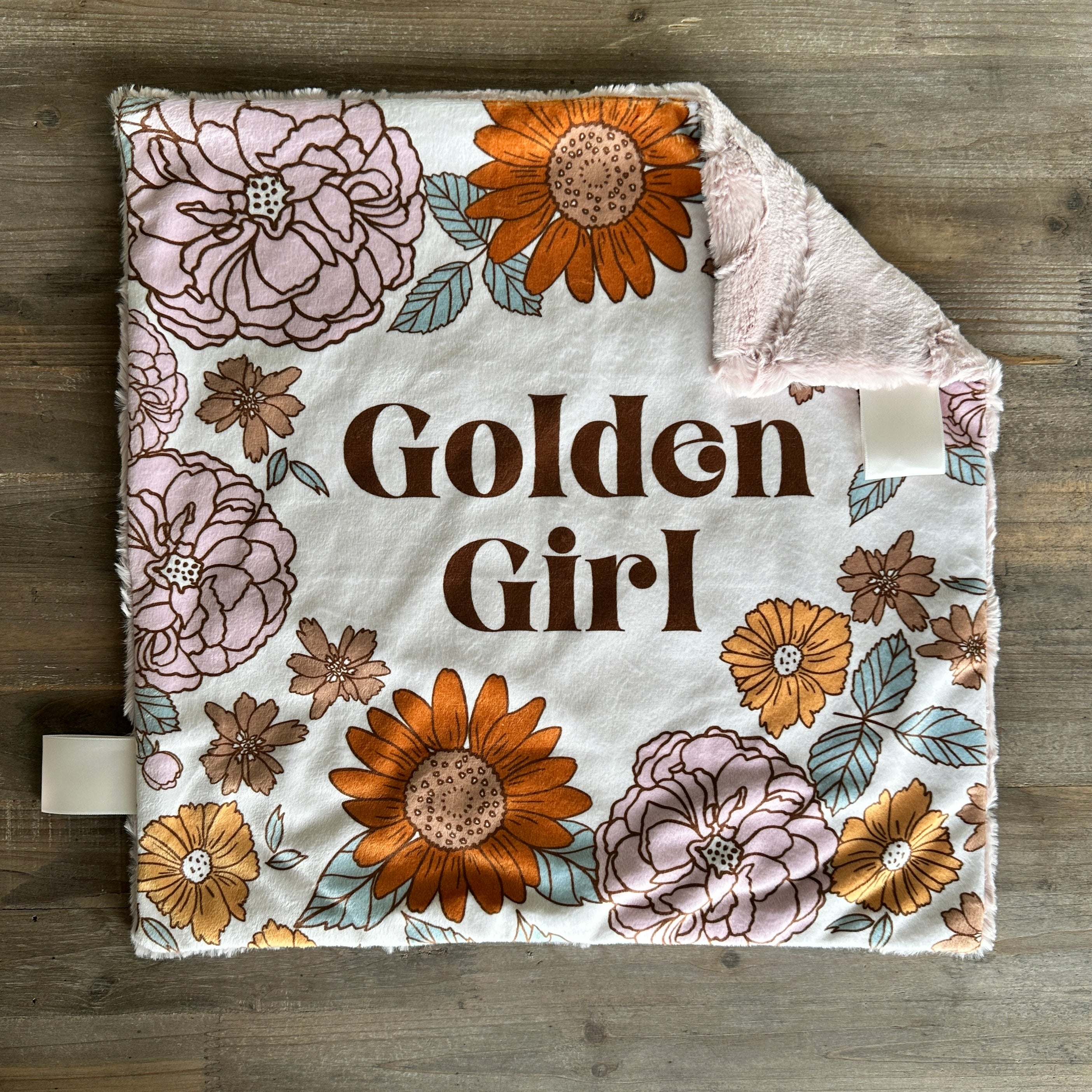 Golden Girl Floral Extra Large Lovey – Chickadee Baby Company